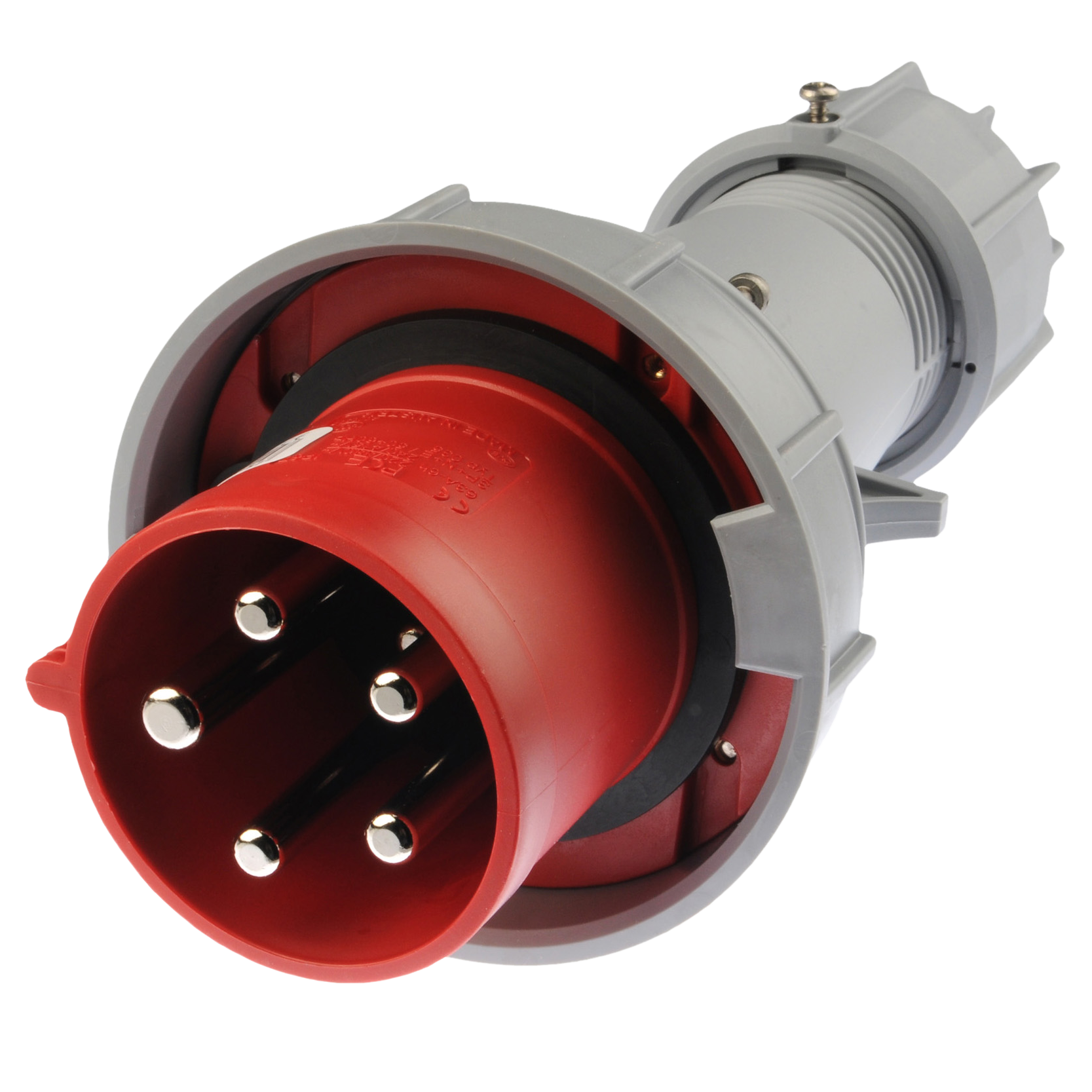 Wtyczka przenośna 63A 5P 400V czerwona IP67 POWER TWIST 035-6 – PCE | TIM SA